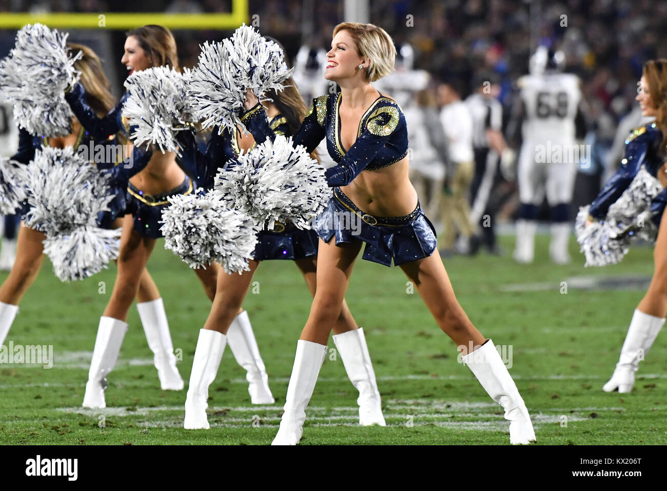 Los Angeles, CA, USA. 6th Jan, 2018. The Los Angeles Rams Cheerleaders ...