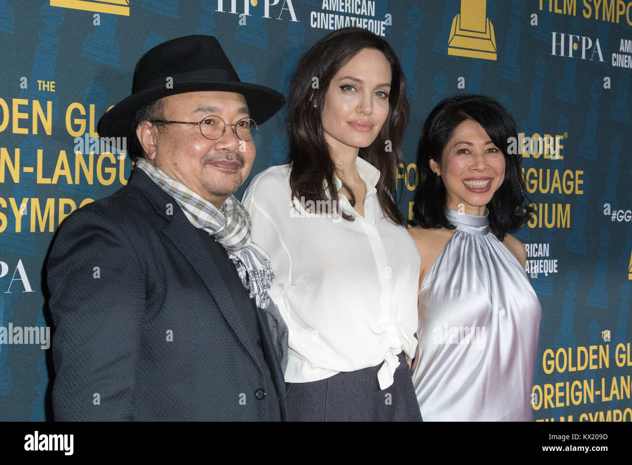 Los Angeles, California, USA. 6th January, 2018. Rithy Panh, Angelina ...
