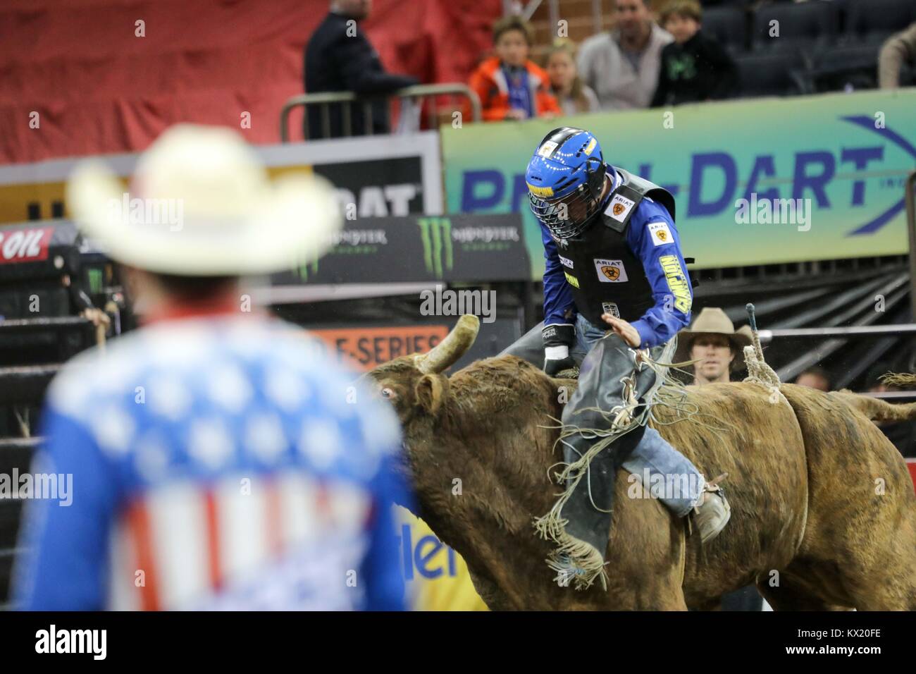 New York, USA. 06th Jan, 2018. The Brazilian PBR cowboy pawn top Kaique ...