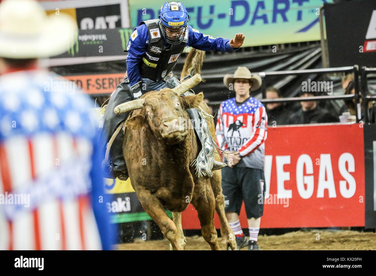 New York, USA. 06th Jan, 2018. pbr cowboy pawn during the Monster ...
