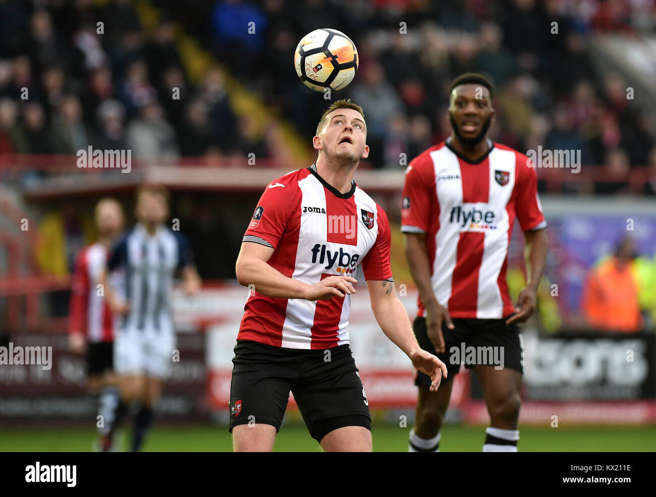 Exeter City's Pierce Sweeney during the FA Cup, third round match at St ...