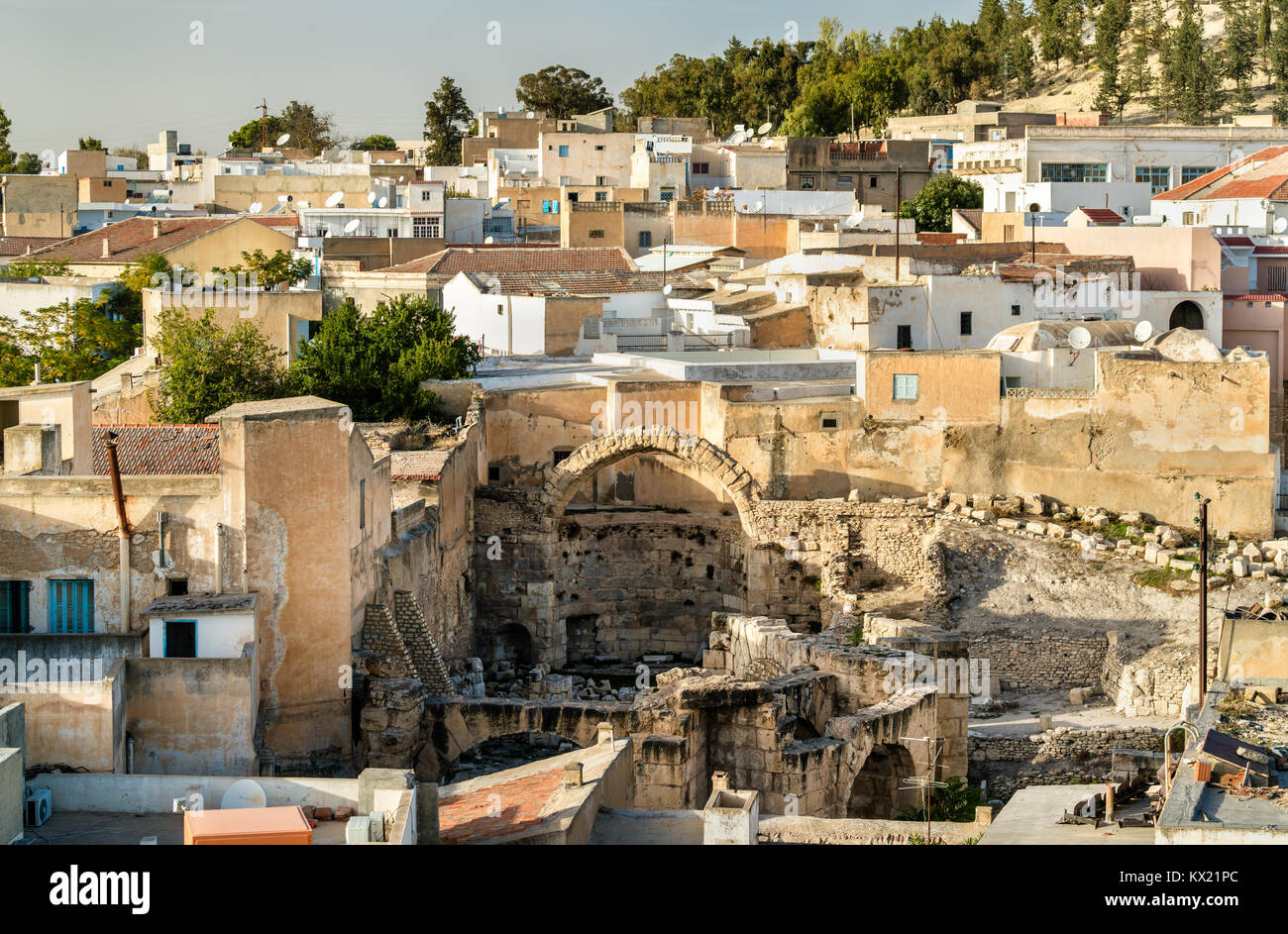 Ruins of the Roman temple in el Kef, Tunisia Stock Photo - Alamy