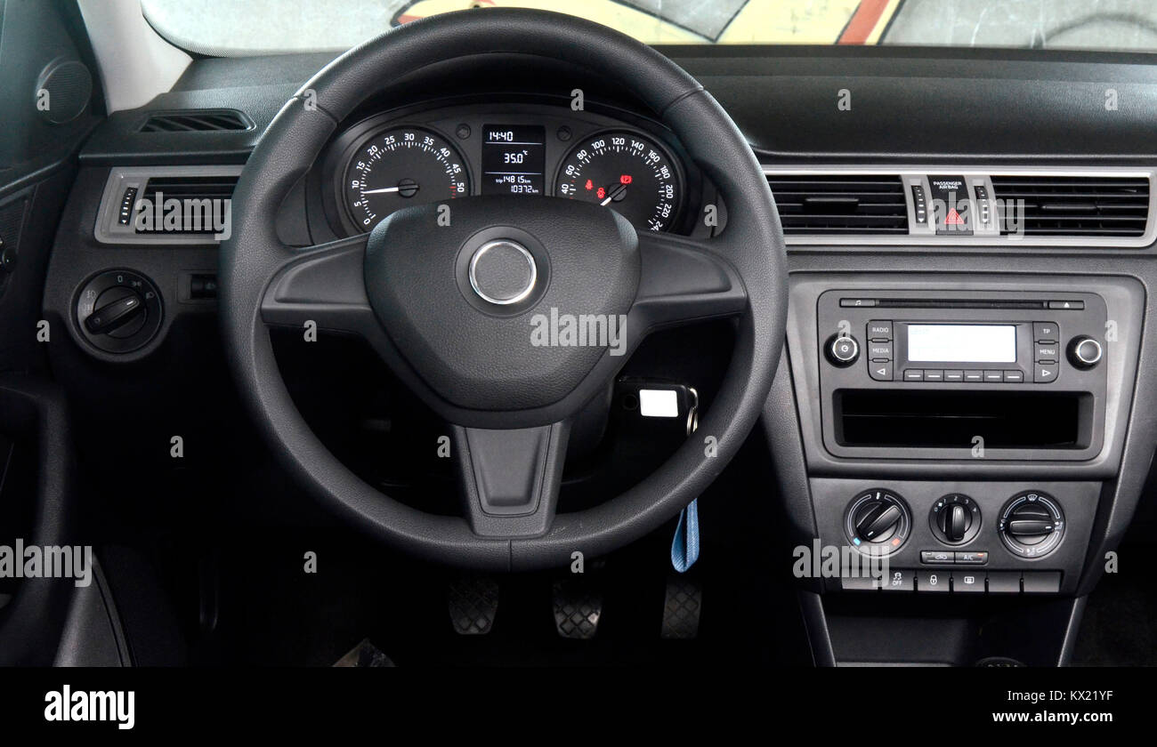 Modern Car cockpit Stock Photo - Alamy