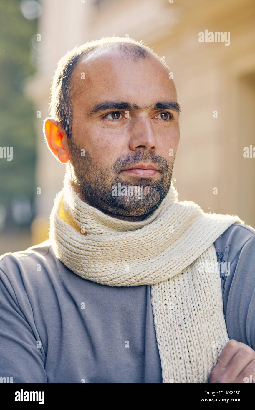 Handsome guy standing outside Stock Photo - Alamy