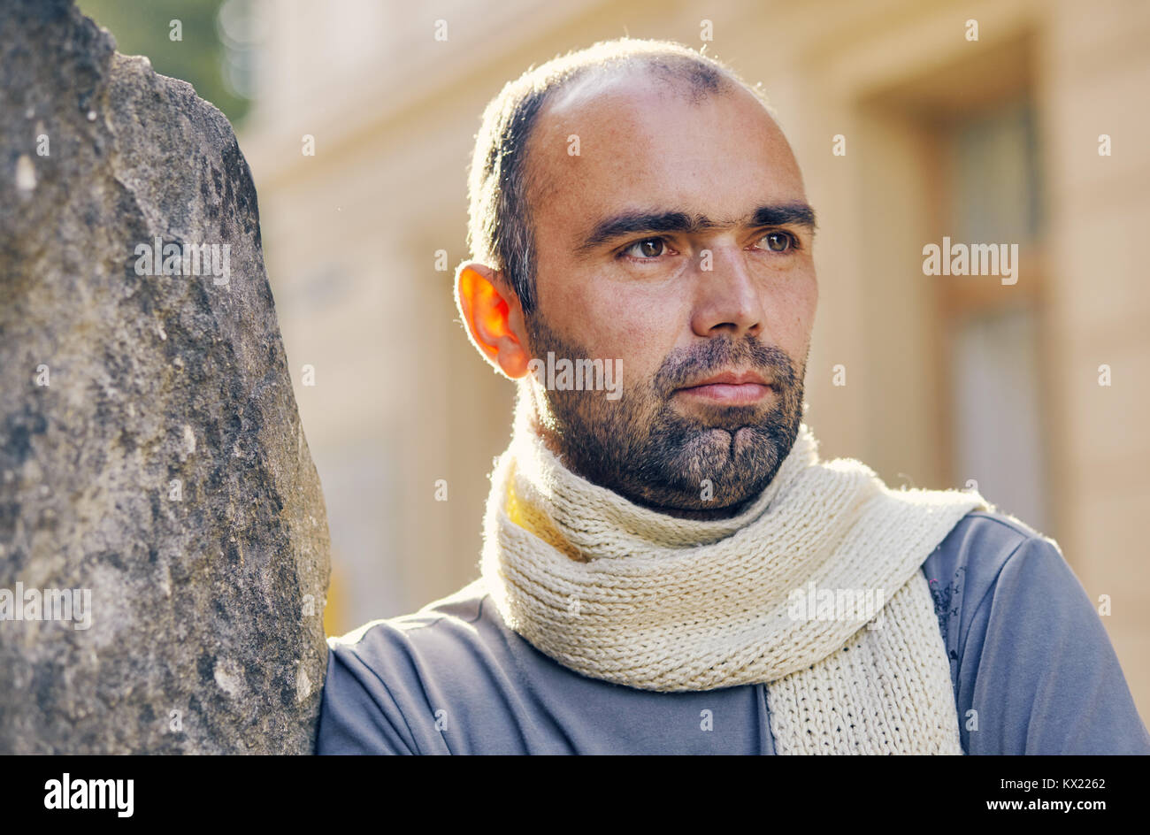 Handsome guy standing outside Stock Photo - Alamy