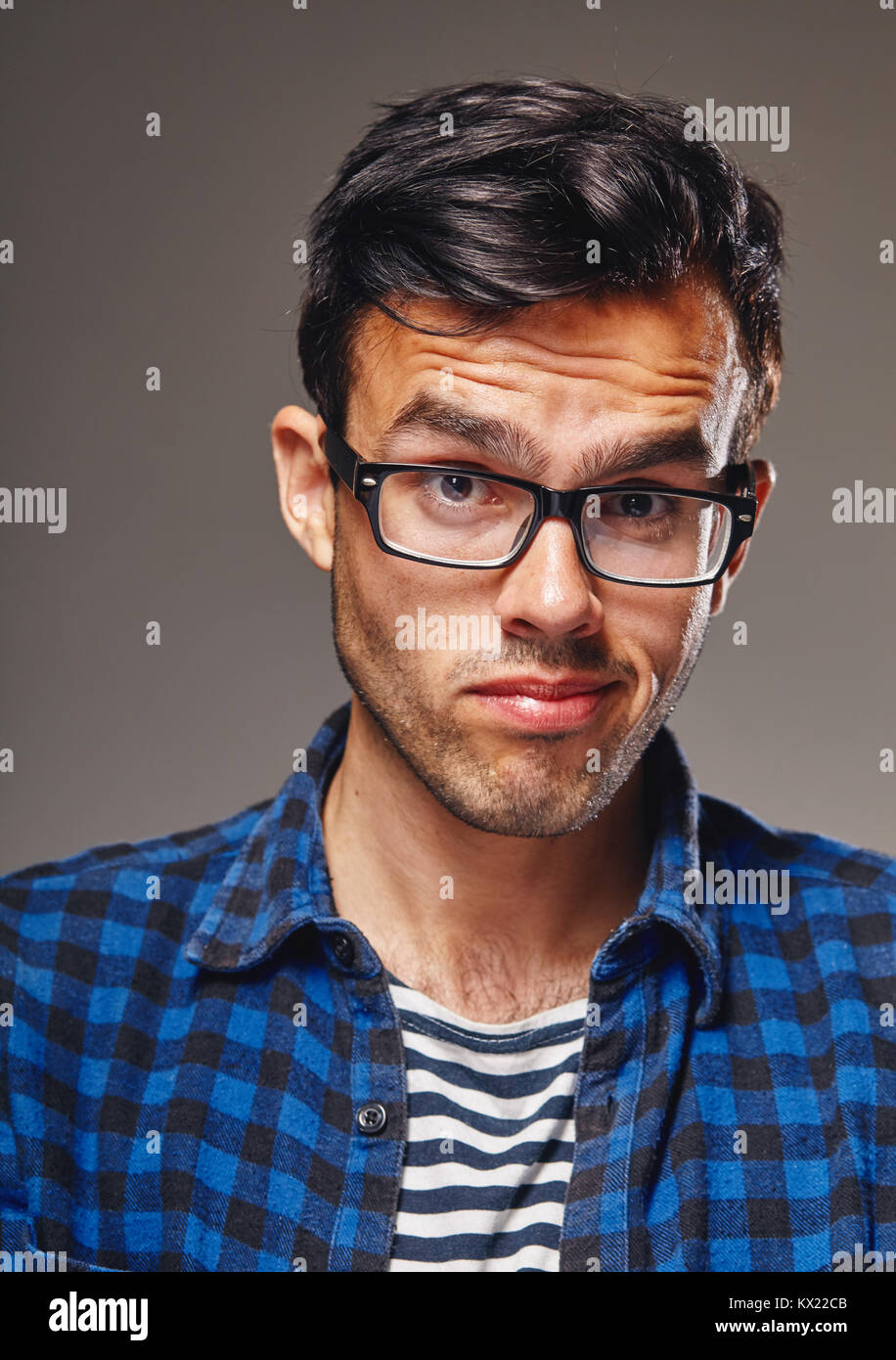 Smiling face man close up hi-res stock photography and images - Alamy