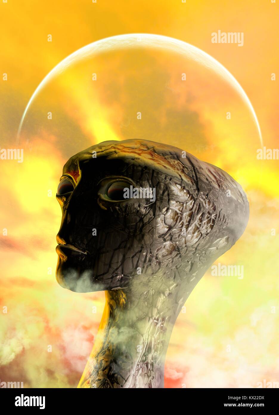 Alien head hi-res stock photography and images - Alamy