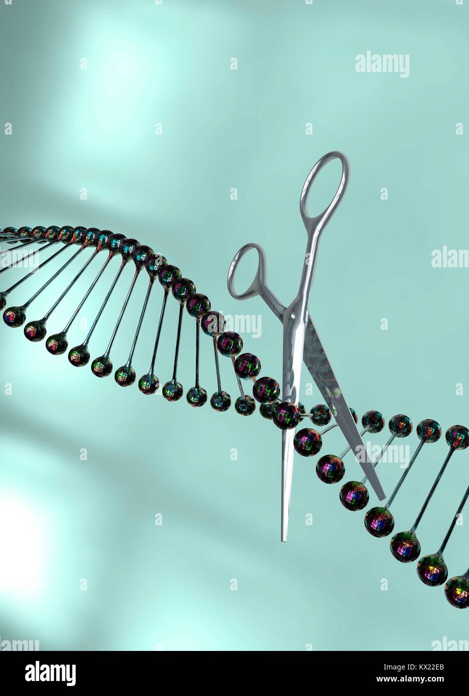 Cutting dna strand hi-res stock photography and images - Alamy