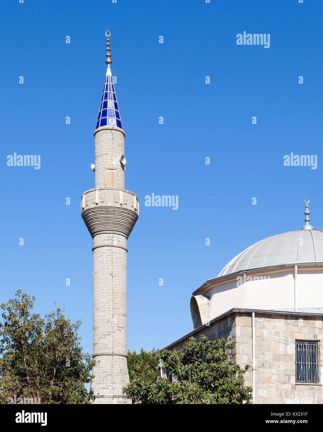 The mosque in the ancient Greek city of Side is located at the end of ...