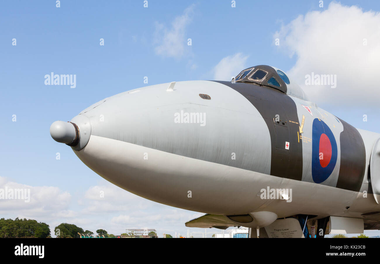 A close up picture of Avro Vulcan B2 XJ823 at Solway Aviation Museum in ...