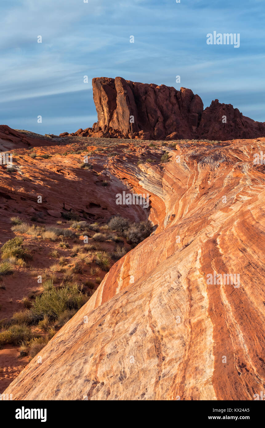 Unique rock formations and patterns in the Valley of Fire State Park ...