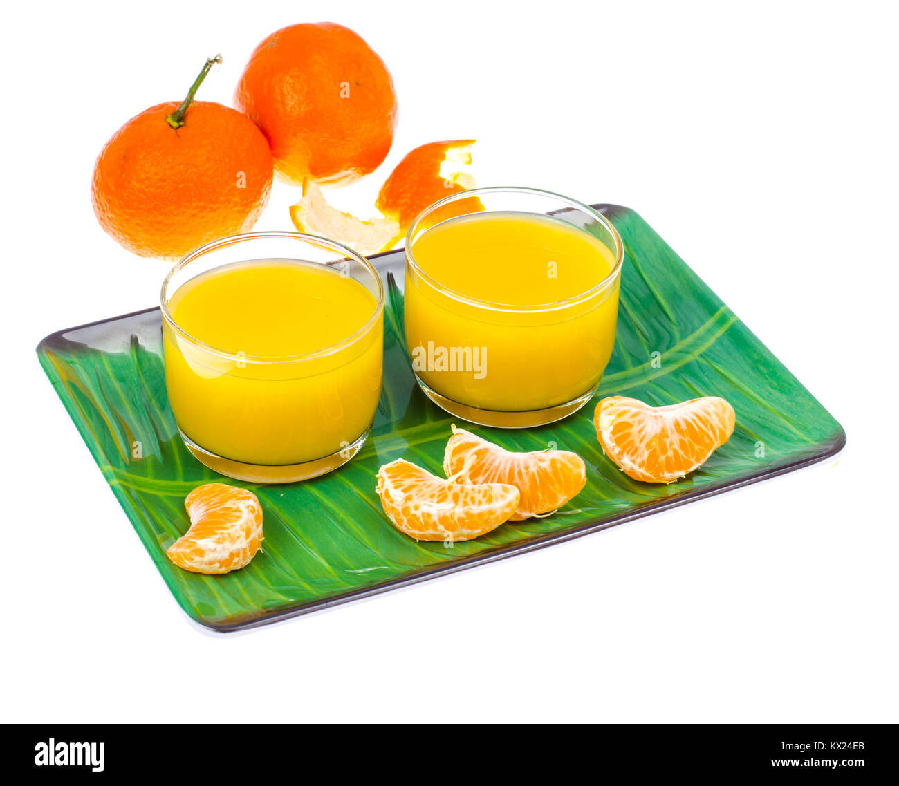 Green tray fresh fruit Cut Out Stock Images & Pictures - Alamy