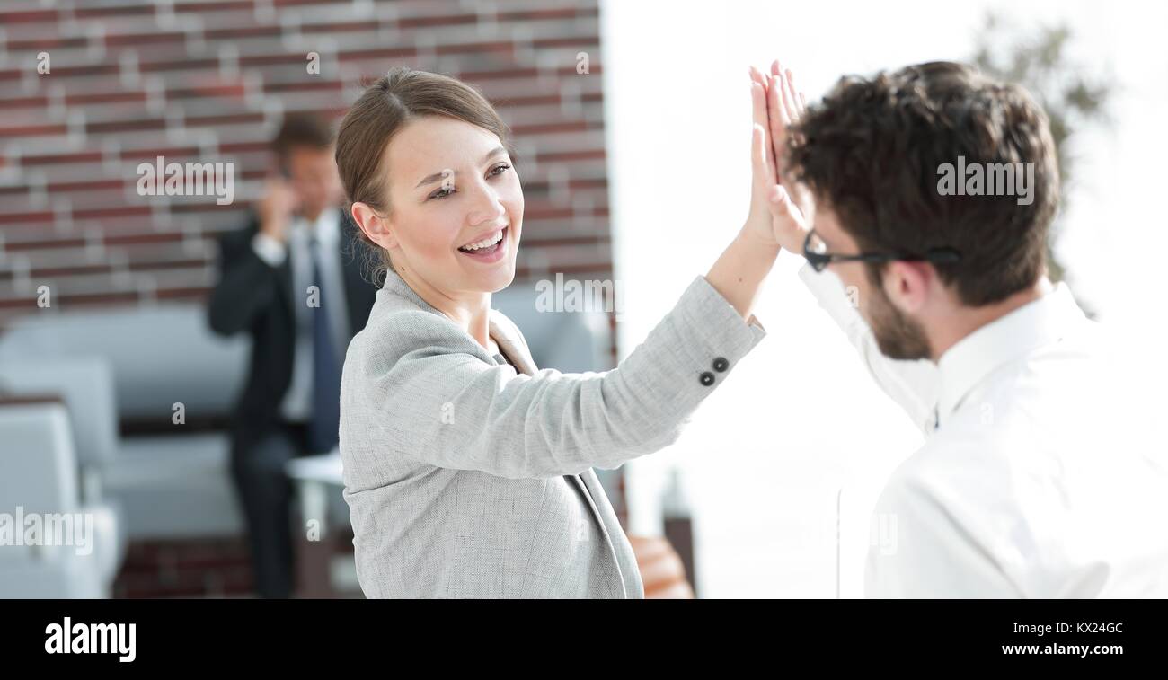business colleagues clapping to show their success Stock Photo - Alamy
