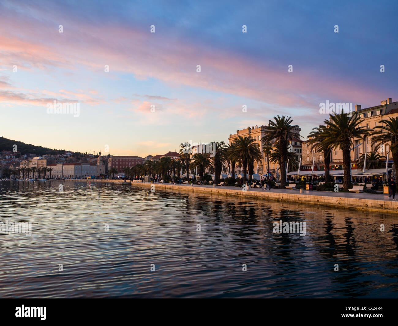 Split, Croatia - 30 December 2017 - Split, Croatia on a beautiful ...