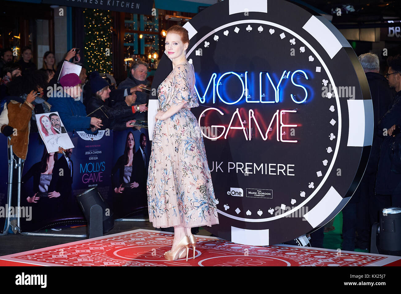 Cast attends the UK Premiere of Molly's Game at the VUE Cinema ...