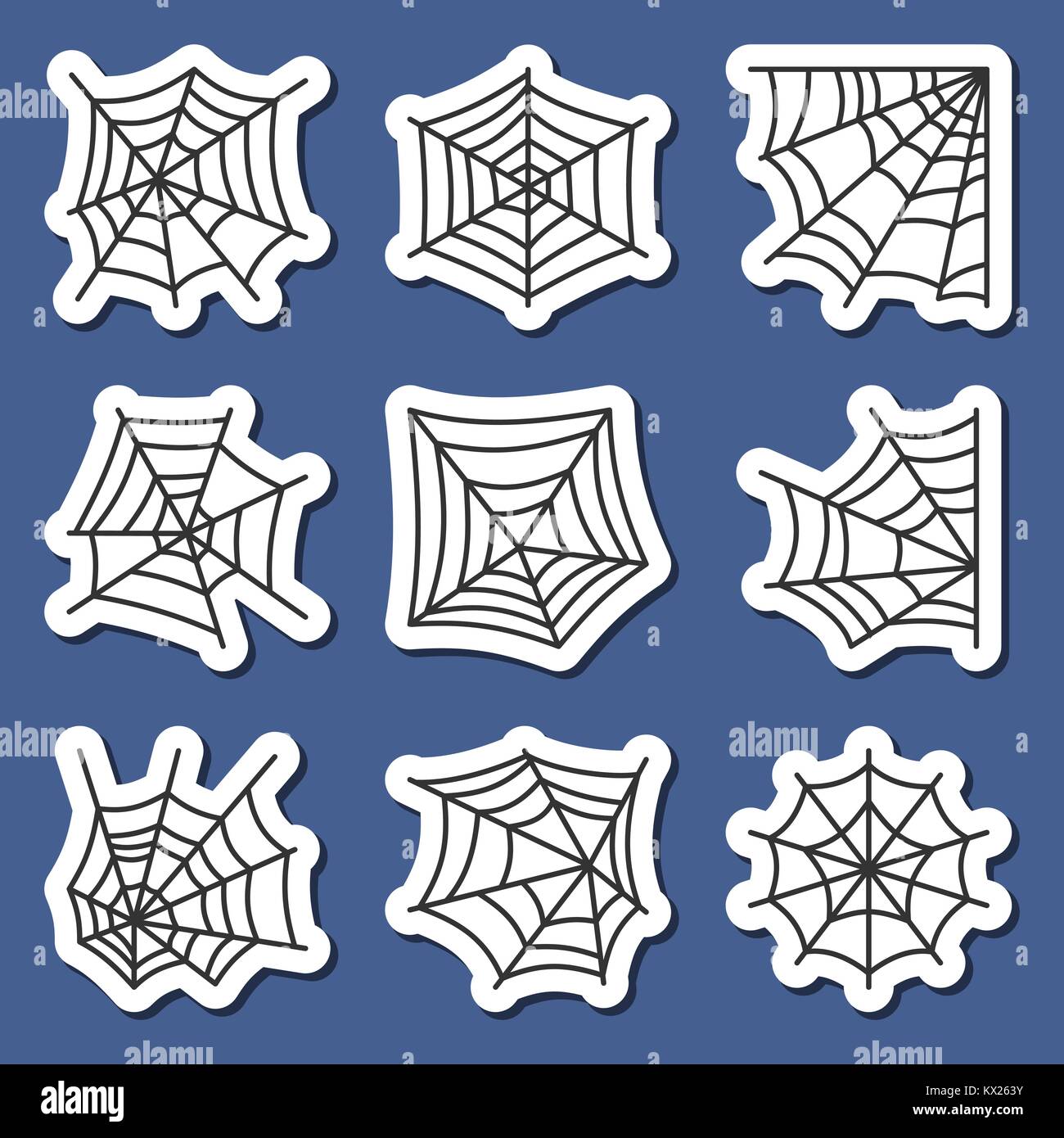 Spiderweb cobweb Stock Vector Images - Alamy