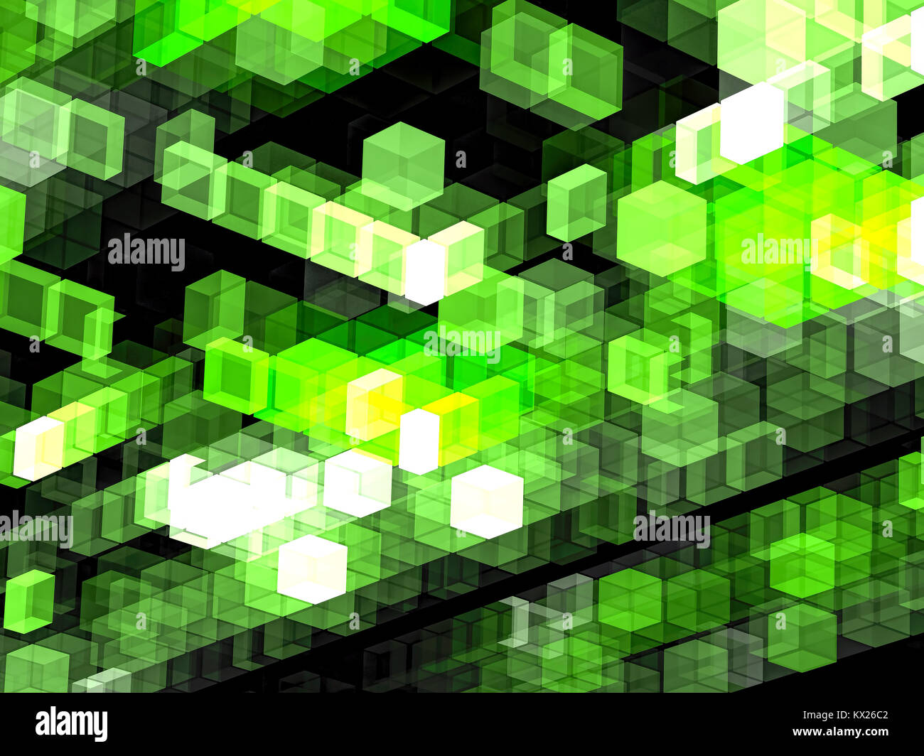 Cubes matrix - abstract digitally generated image Stock Photo - Alamy