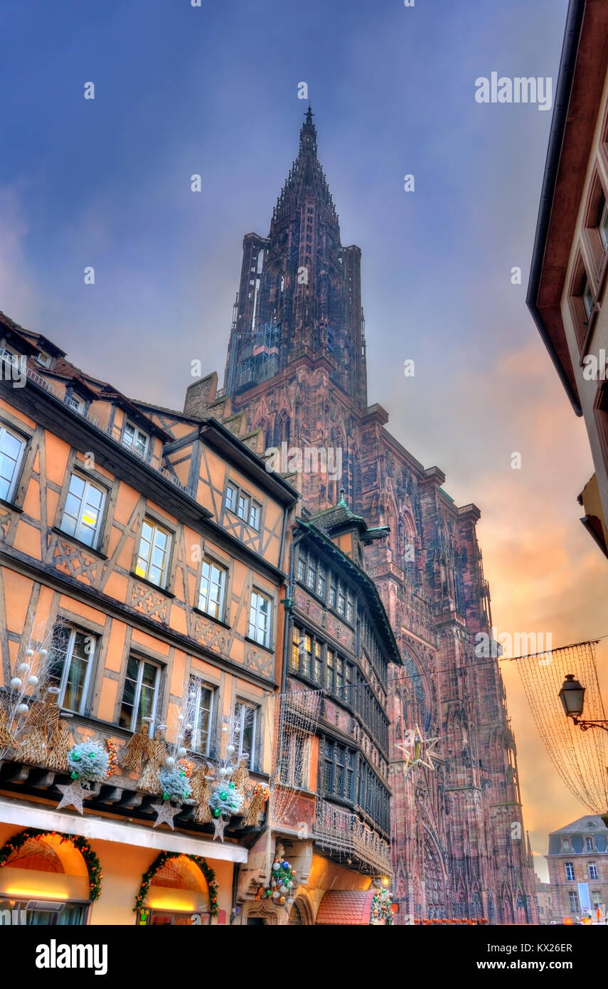 The Notre-Dame Cathedral of Strasbourg, France Stock Photo - Alamy