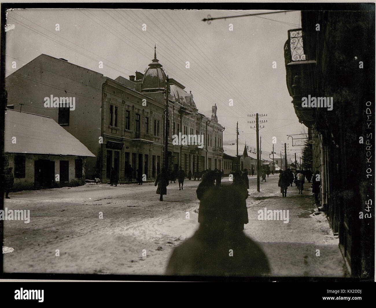 This photograph captures the main street (*Hauptstraße*) of *Dorna ...