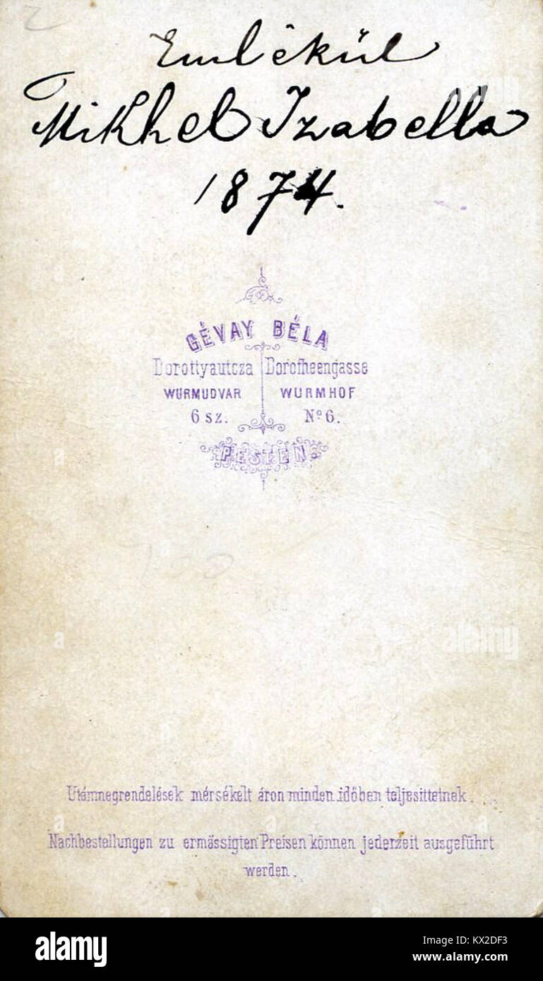 The photo from 1873 captures Dorottya utca 6, a street in Budapest ...