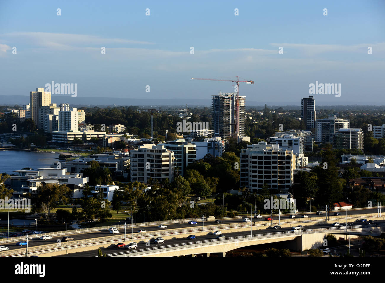 South Perth as seen from the Kings park high viewpoint Stock Photo - Alamy