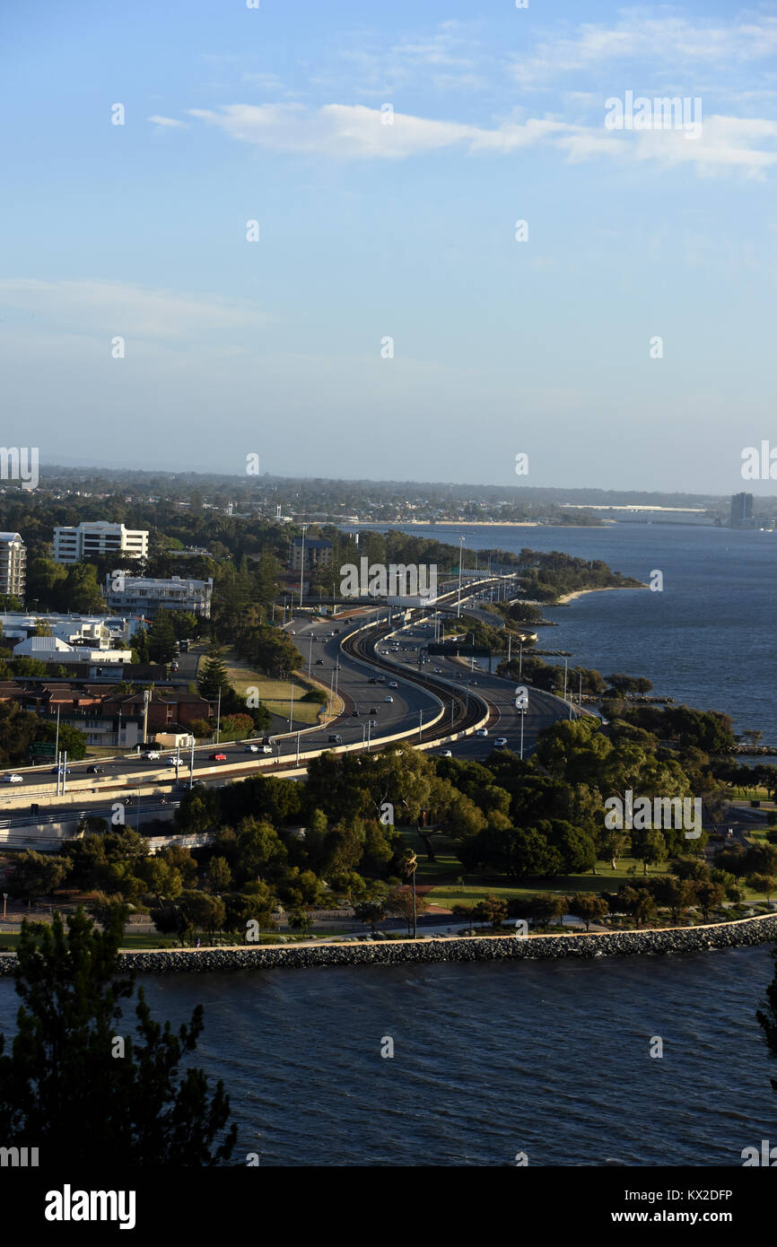 South Perth as seen from the Kings park high viewpoint Stock Photo - Alamy