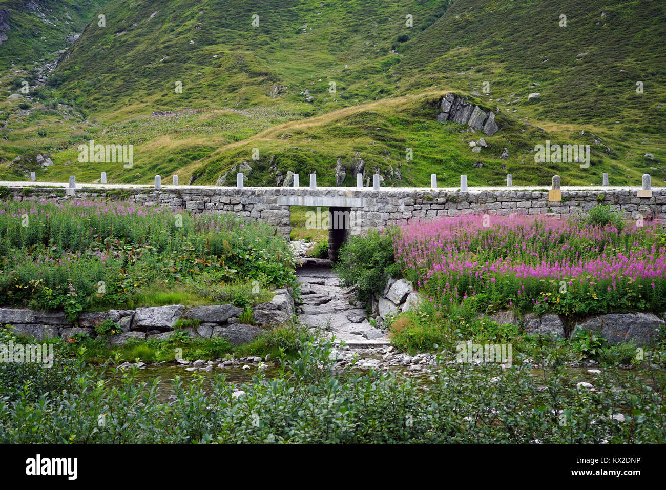 Bridge in swiss alps hi-res stock photography and images - Alamy