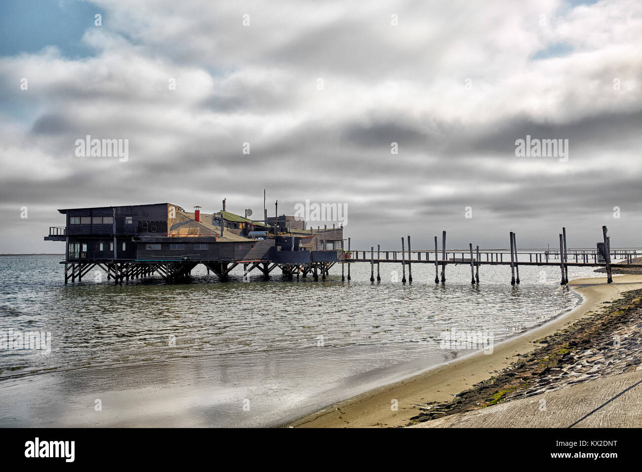 Raft Restaurant, Walvis Bay, Namibia, Africa Stock Photo - Alamy