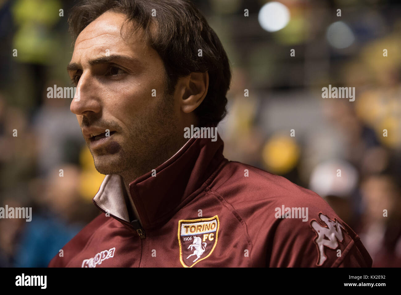 The footballer of Torino FC Emiliano Moretti during the Eurocup ...