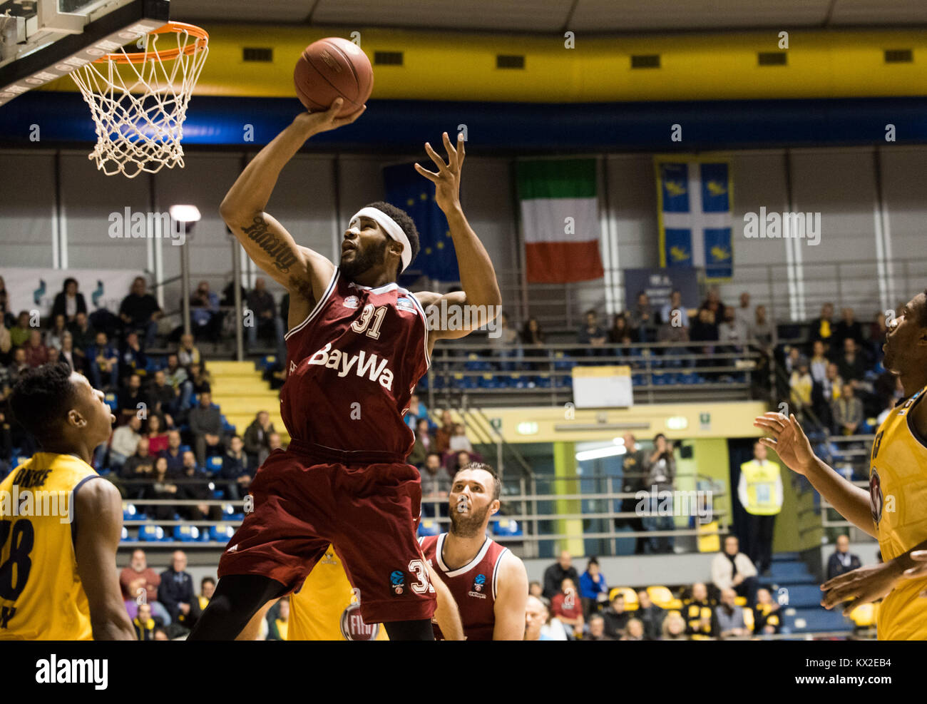 Devin Booker (FC Bayern Munich) during the Eurocup basketball match ...