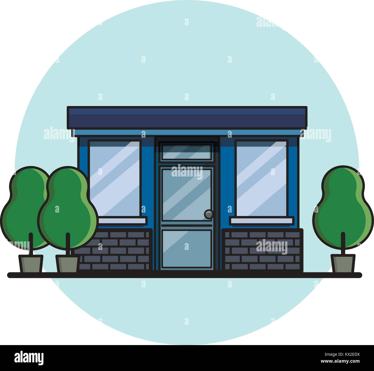 Cafe building. Flat style, vector illustration Stock Vector Image & Art ...