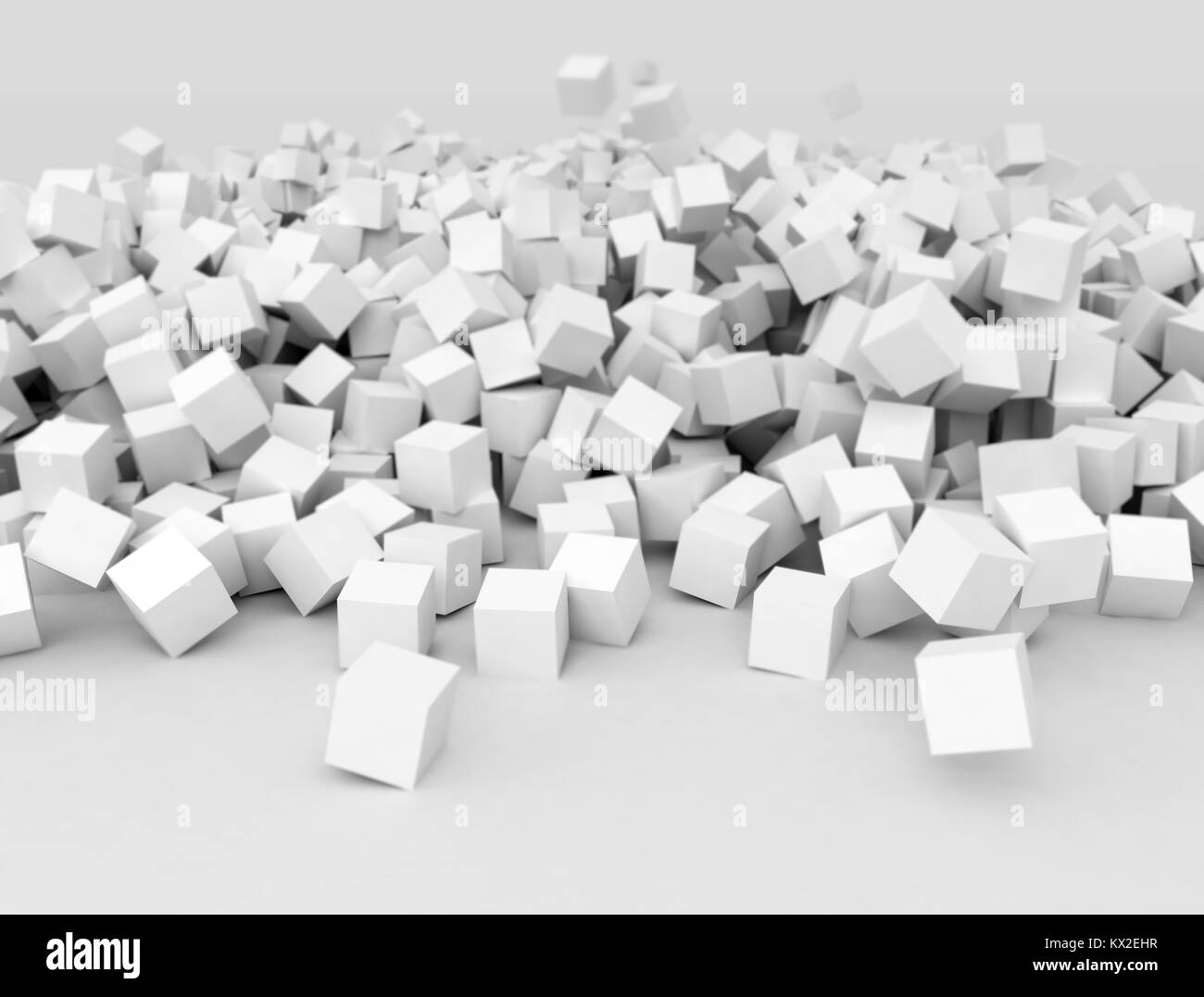 White boxes 3d hi-res stock photography and images - Alamy