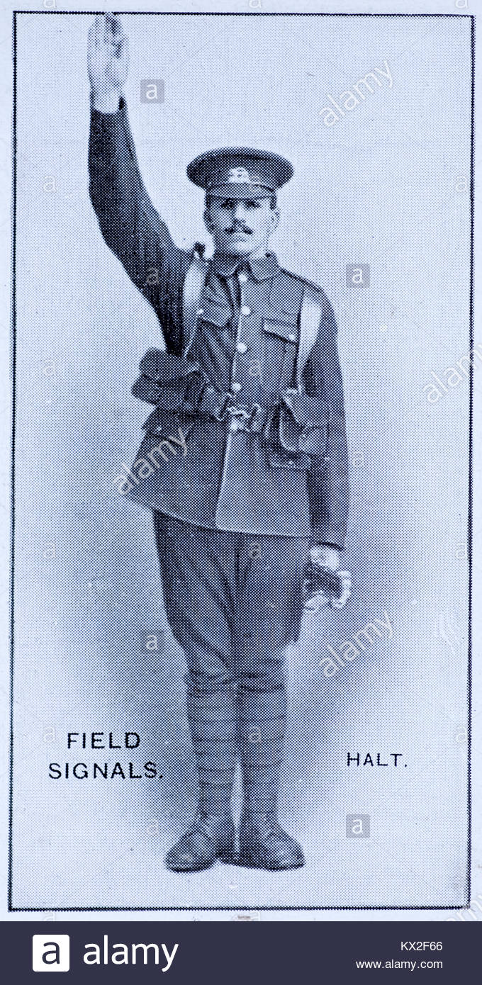 Field Signals - Halt Stock Photo - Alamy