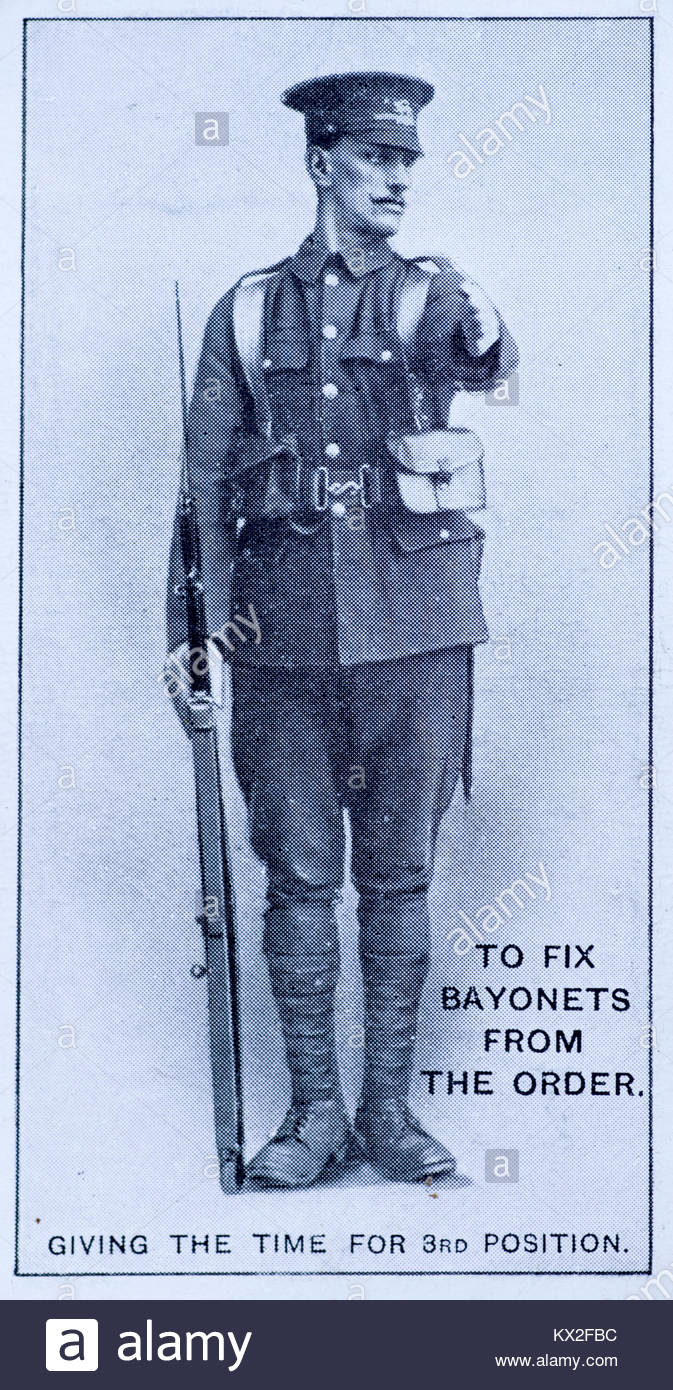 Field Signals - To fix bayonets from the order - giving the time for ...