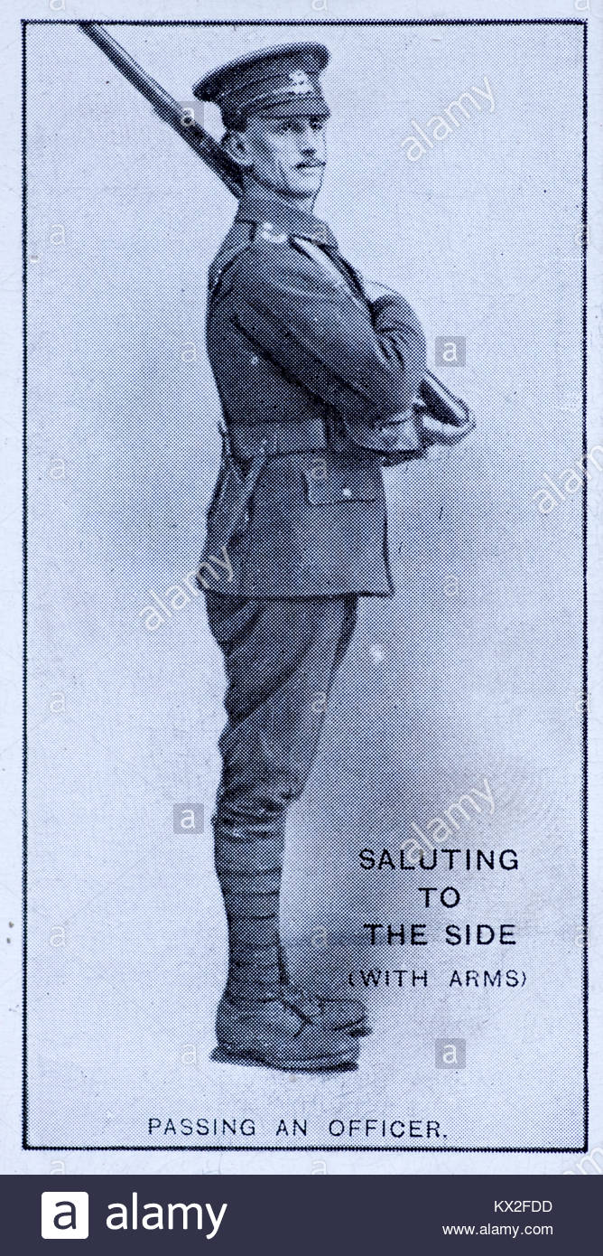 Field Signals - Saluting to the side(with arms) - Passing an officer ...