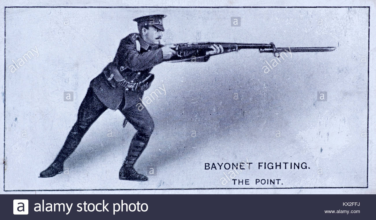 Field Signals - Bayonet fighting - the point Stock Photo - Alamy