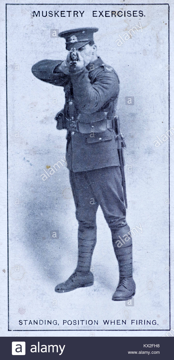 Field Signals - Musketry excercises - Standing position when firing ...