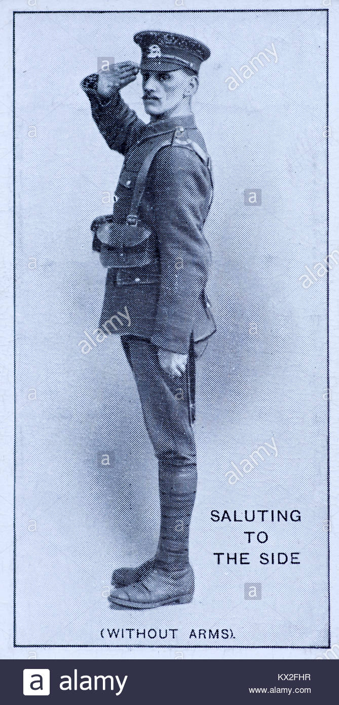 Wwi soldier saluting hi-res stock photography and images - Alamy