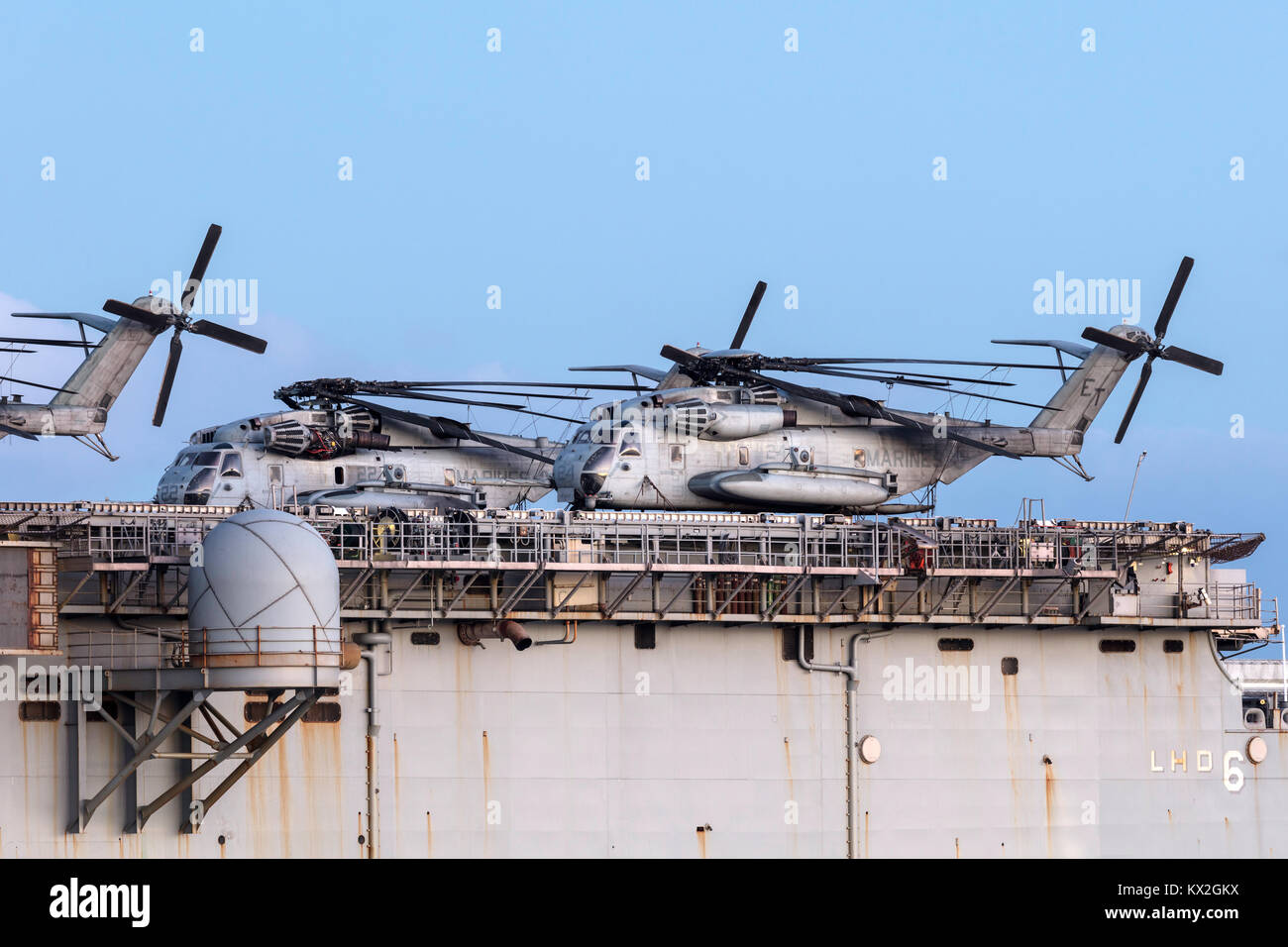 Sikorsky CH-53 heavy lift transport helicopters from the United States ...