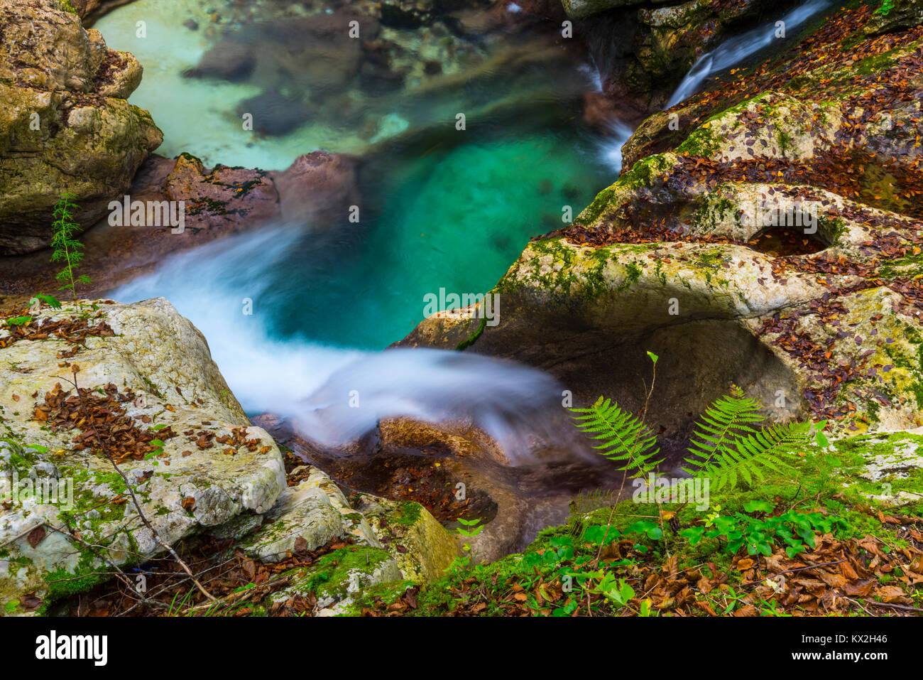 Great Soca Gorge, Soca river, Lepena Valley, Julian Alps, Municipality ...