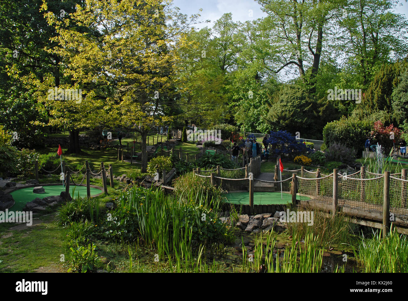 Bath, United Kingdom - May 9, 2015: Victoria Falls Adventure Golf in ...
