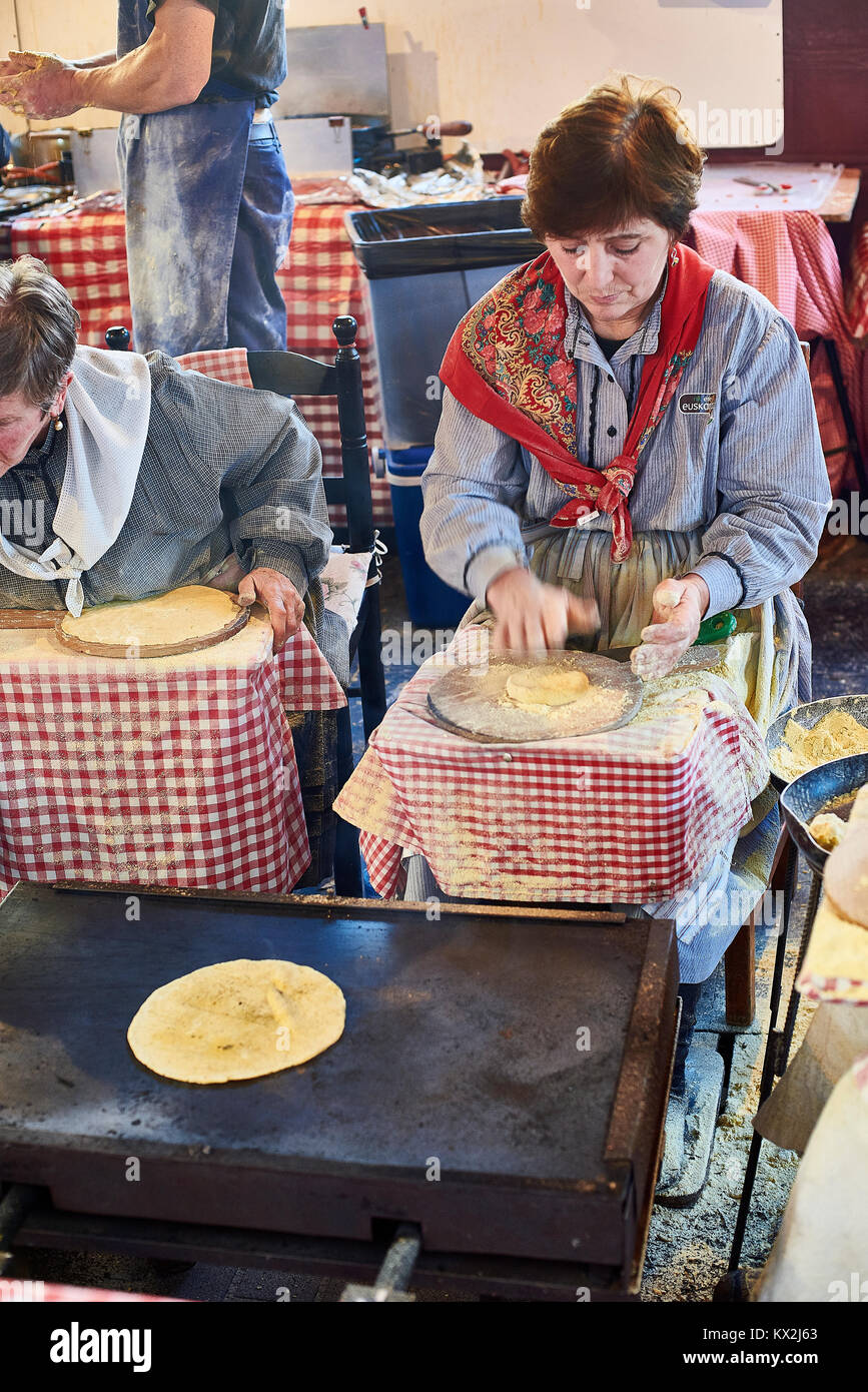 San Sebastian, Basque country, Spain - December 21, 2017: Basque ...