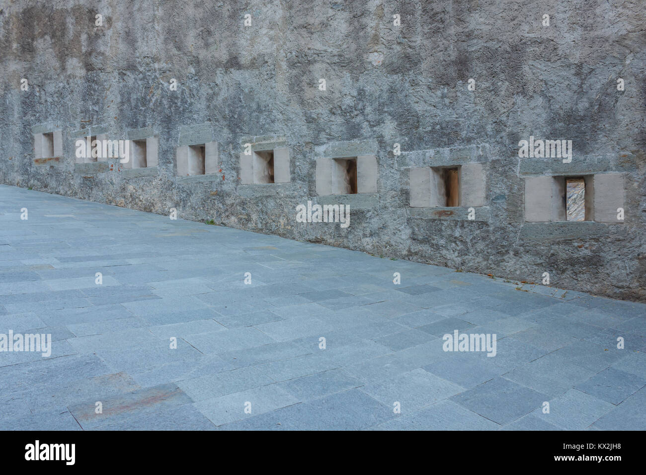 the slits were openings in the wall of the fortress to spy on and to ...