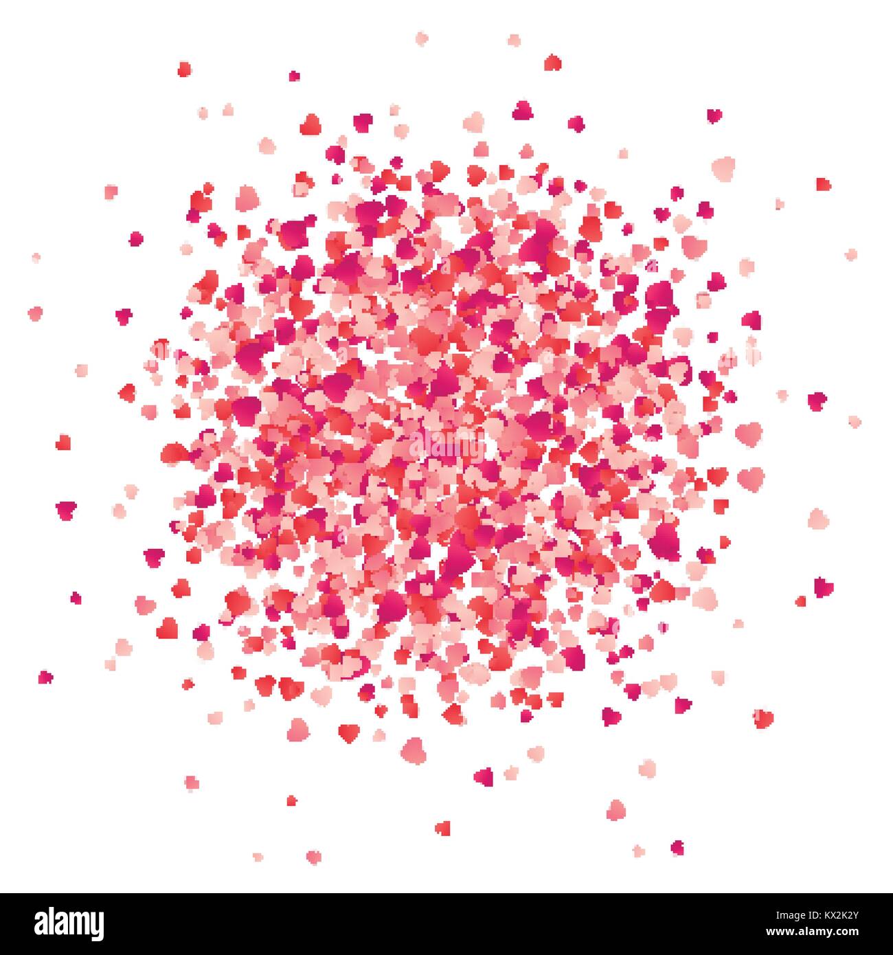 Valentines day red background with hearts. Love symbol. February 14. I ...