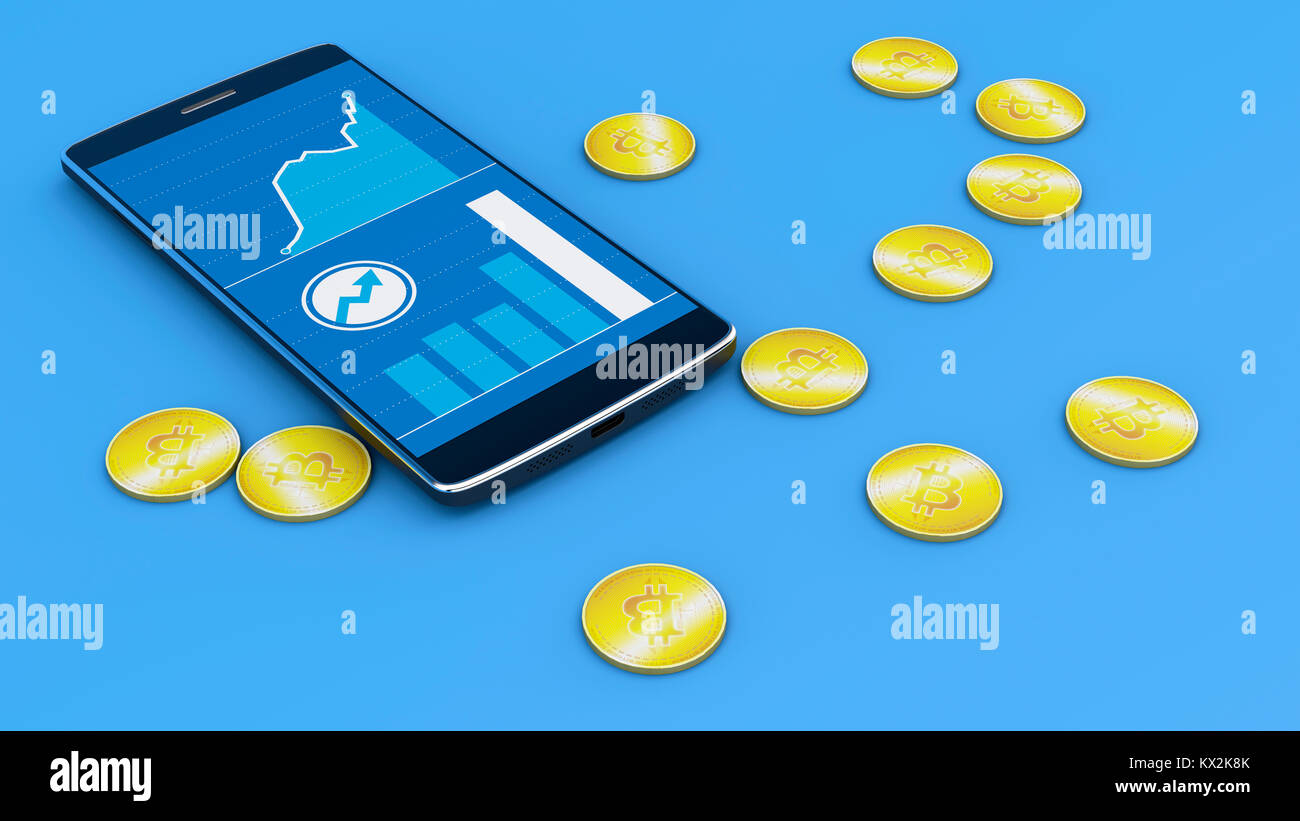 Cryptocurrency phone hi-res stock photography and images - Alamy