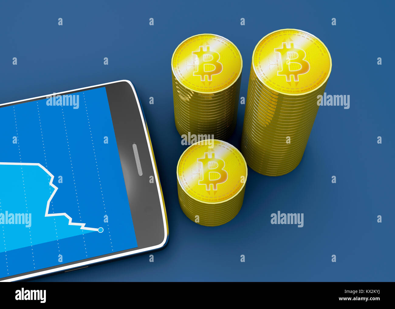 Cryptocurrency phone hi-res stock photography and images - Alamy