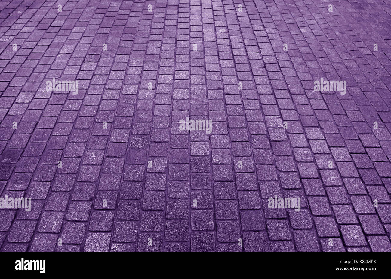 Stone block paving path in purple color, for background, Pattern Stock ...