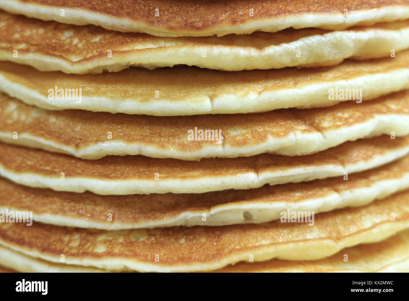 Closed up texture of plain pancakes stack, for background Stock Photo ...
