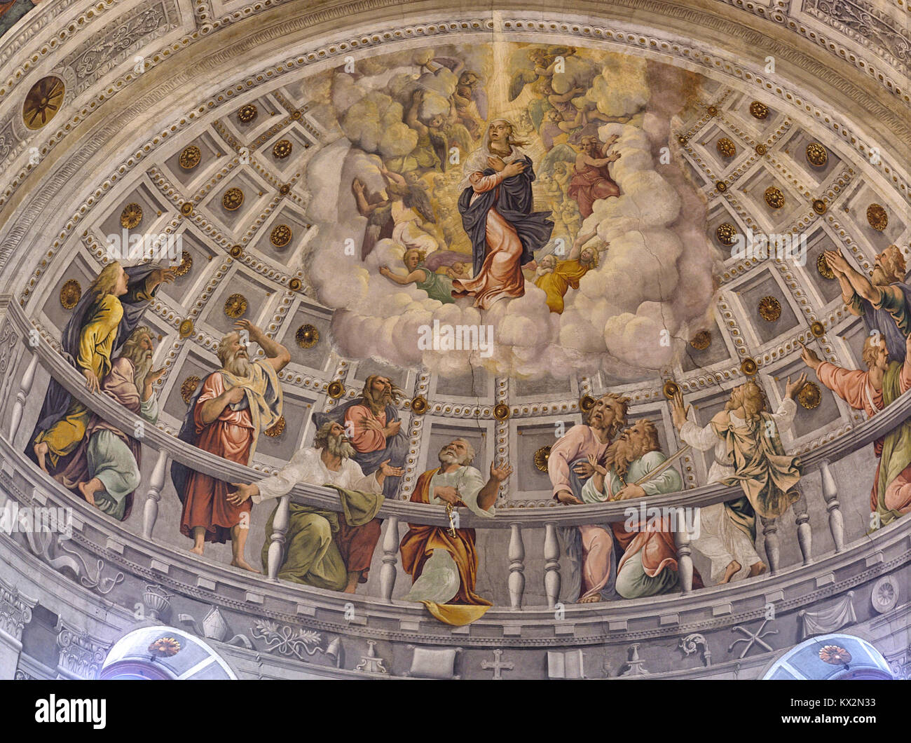 Verona Veneto Italy. Santa Maria Matricolare cathedral built 1187. The ...