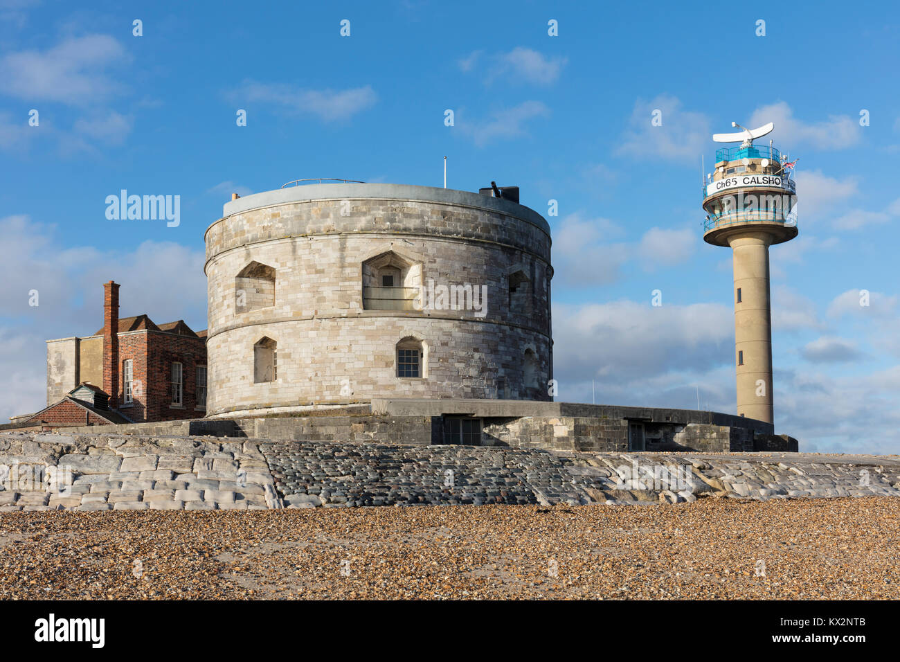 Calshot Castle Fort, Radar, Hampshire, England, UK Stock Photo - Alamy